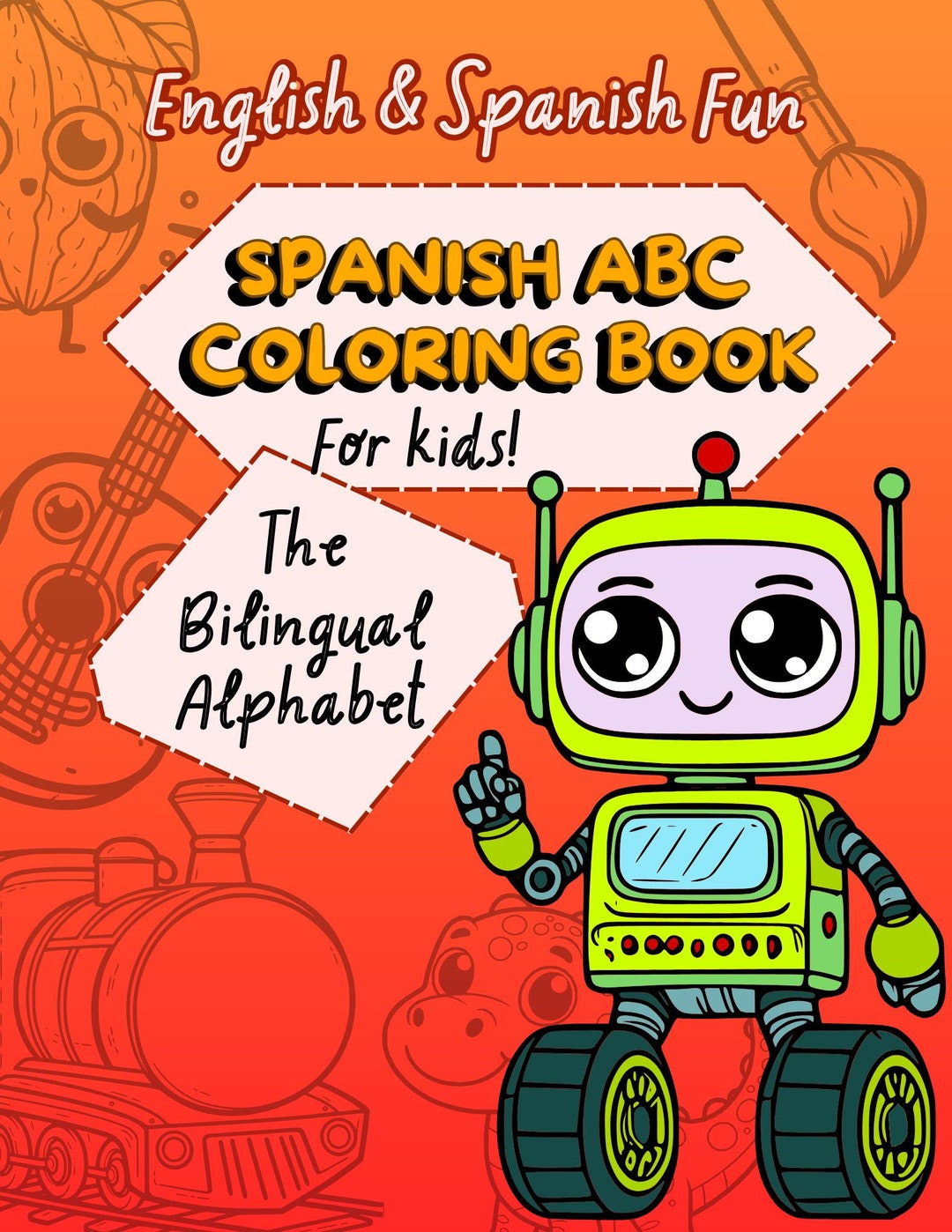 Spanish ABC Coloring Book for Kids - Etsy