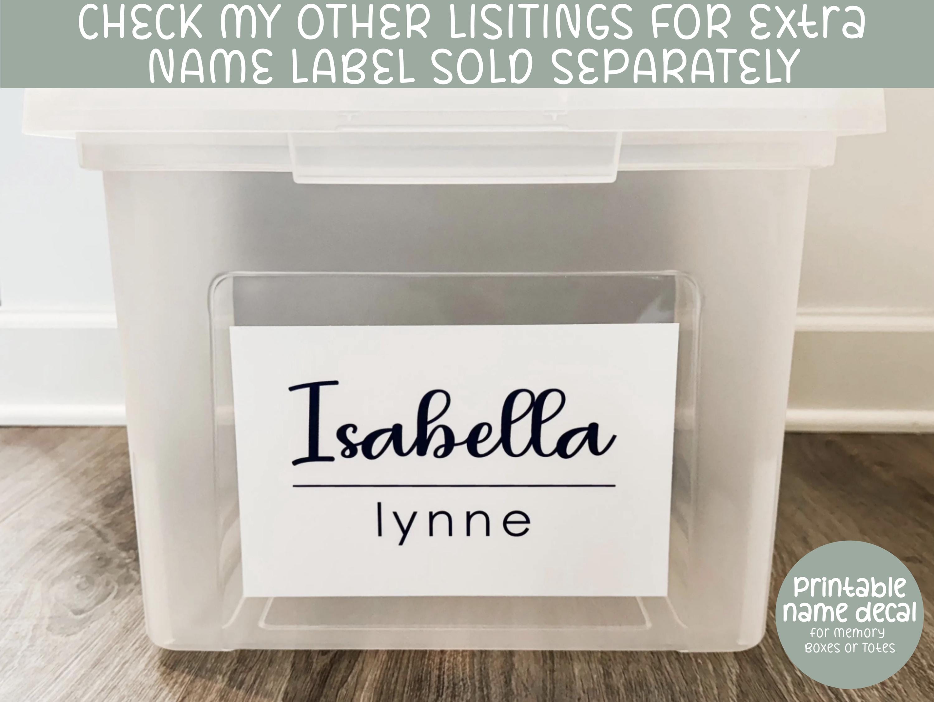 Memory Box Cover Pages & Tabs | School Year Milestone Printable Pages ...