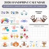 Handprint Calendar 2025 2026, Preschool Handprint Art Printable, 1st ...