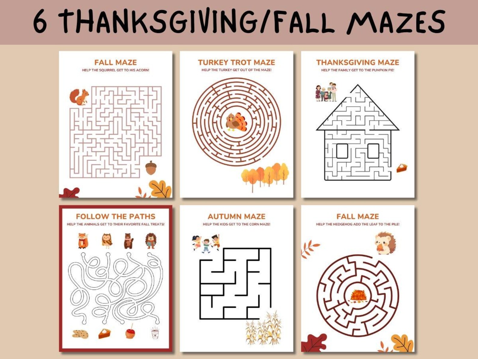 30 Thanksgiving Activity Pages for Kids | Fall Coloring Pages ...