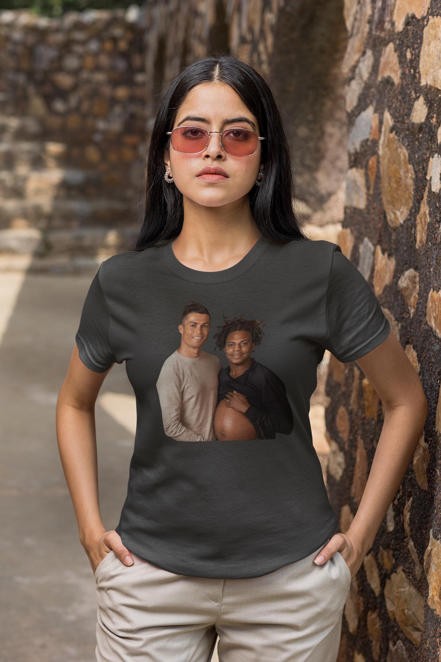 Funny Ishowspeed Christiano Ronaldo Gag T-shirt Pregnant Football ...