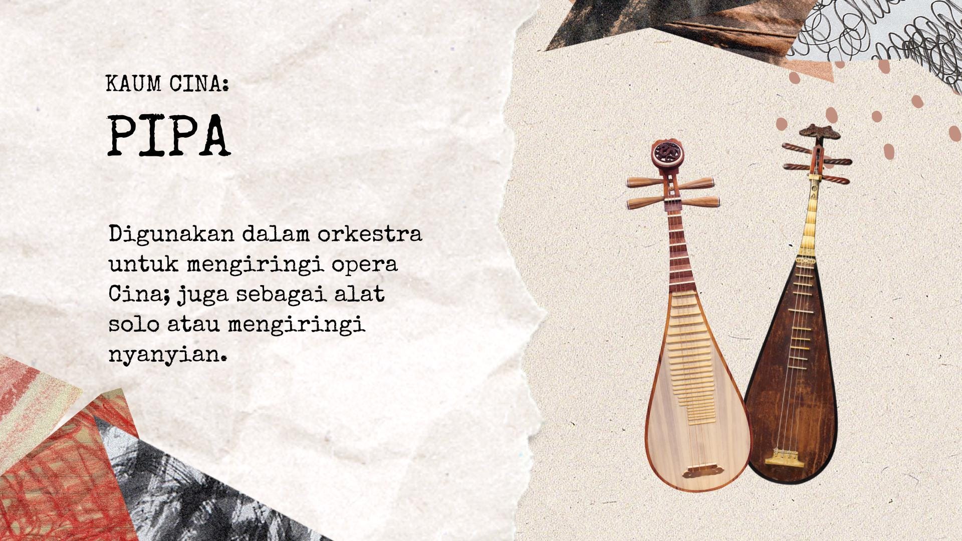 Minimalist Educational Presentation Designs Alat Muzik Tradisional ...