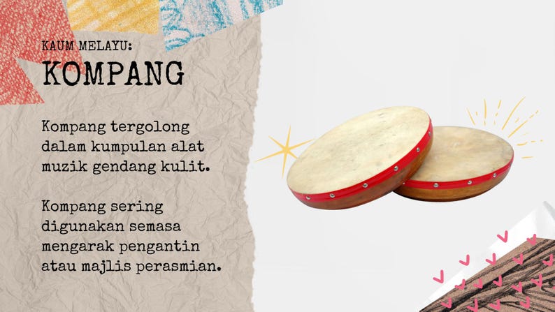 Minimalist Educational Presentation Designs Alat Muzik Tradisional ...