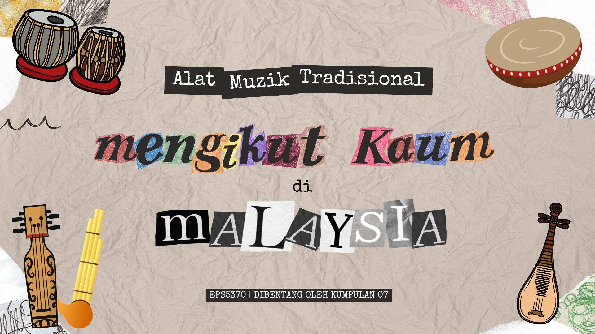 Minimalist Educational Presentation Designs Alat Muzik Tradisional ...