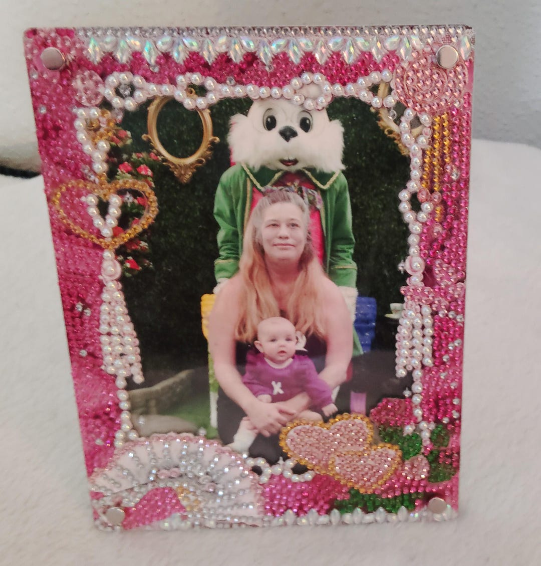 5D Love Theme Diamond Art Photo Frame Irregular Shaped Acrylic Diamonds ...