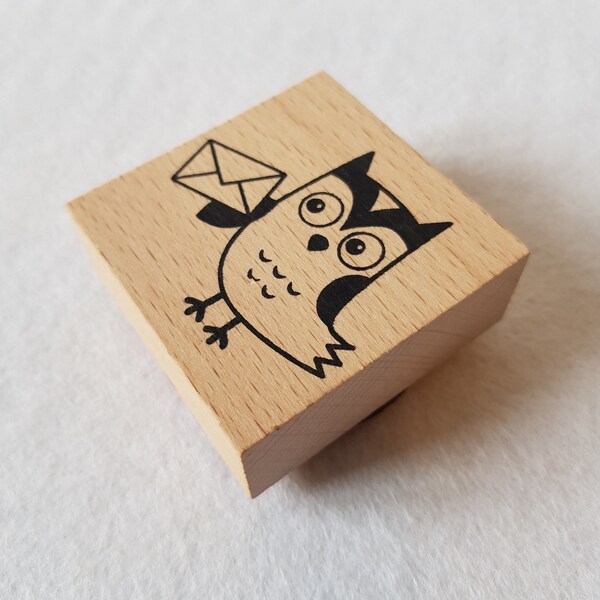Owl Post Stamp - Etsy