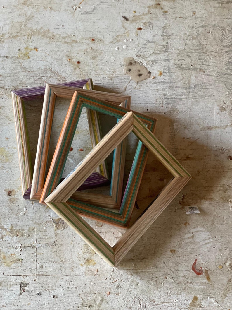 Upcycled Skateboard Picture Frame: Handcrafted Wall Decor - Etsy UK