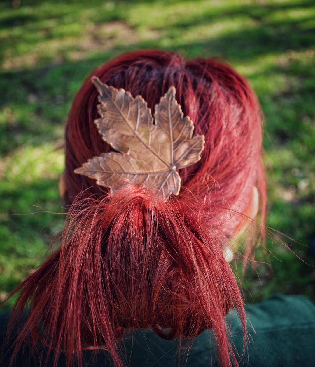 Pure Harmony A Gentle Copper Maple Leaf Hair Clip - Etsy