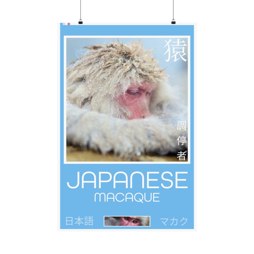 Japanese Animal Poster Matte Poster - Etsy