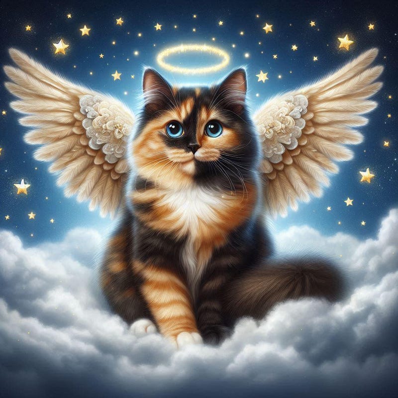 Cat Angel - Etsy