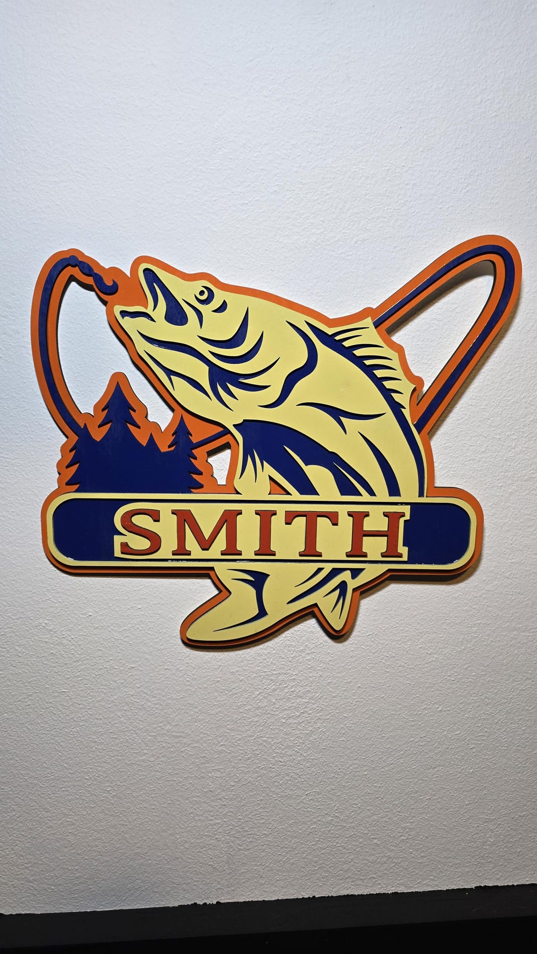 Personalized Fishing Sign: Outdoorsman Gift - Etsy