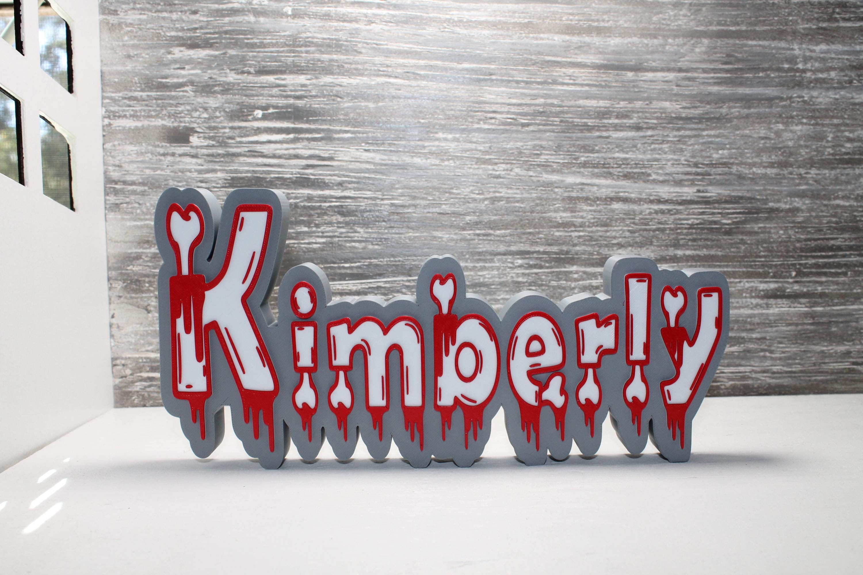 Personalized Zombie Name Plate – Custom Horror Desk or Door Sign for ...