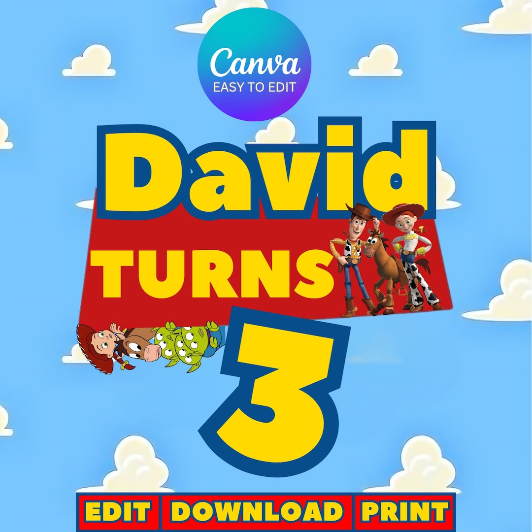 Toy Story PNG-SVG, Toy Story Birthday Png, Editable Toy Story,toy Story ...