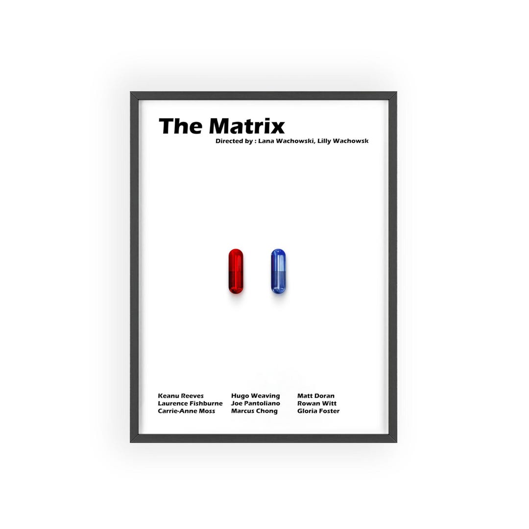Matrix Themed Clean Poster - Etsy