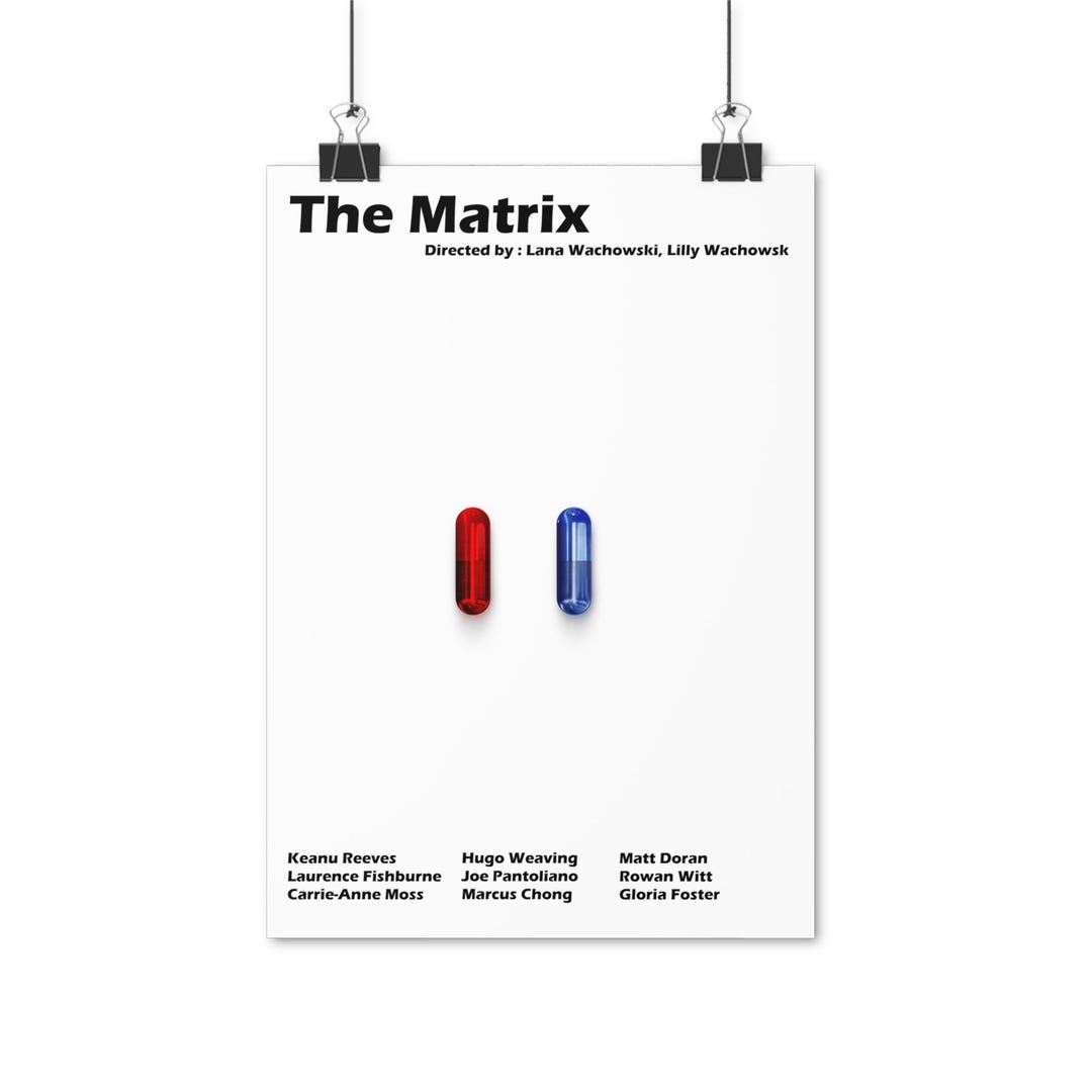 Matrix Themed Poster - Etsy