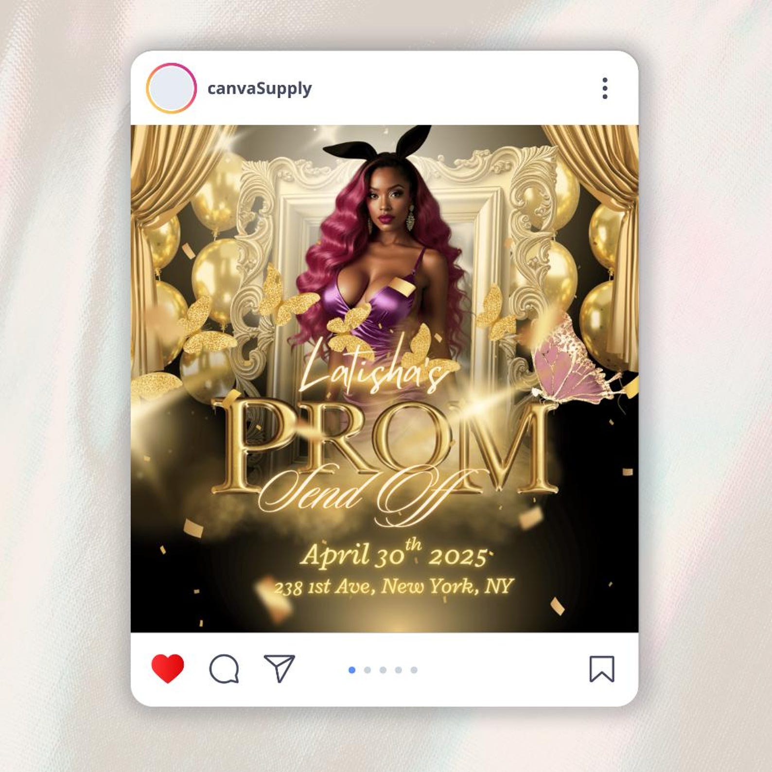 Editable Prom Announcement, Prom Invite Template, Graduation Flyer ...