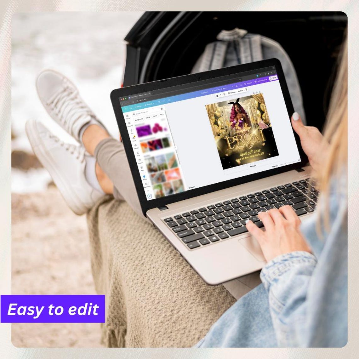 Editable Prom Announcement, Prom Invite Template, Graduation Flyer ...