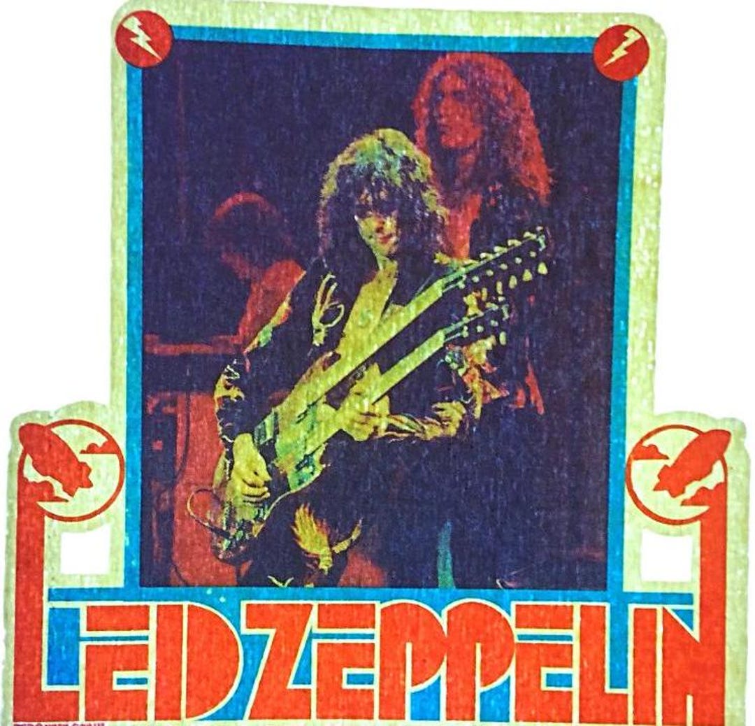 Original Vintage 1974 Led Zeppelin Small Iron on Transfer - Etsy