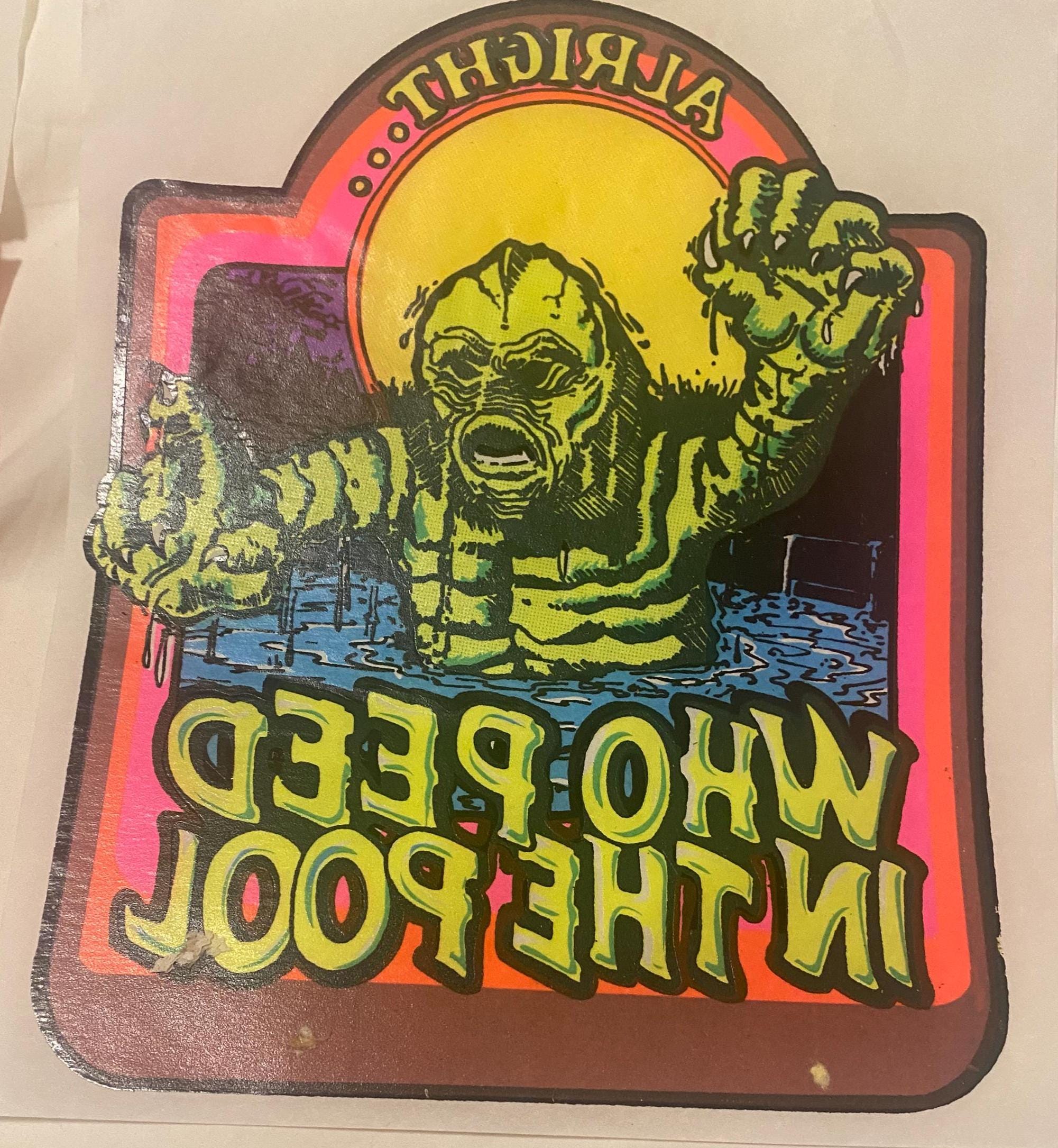 Original Vintage 70s Who Peed in the Pool? Creature From the Black ...