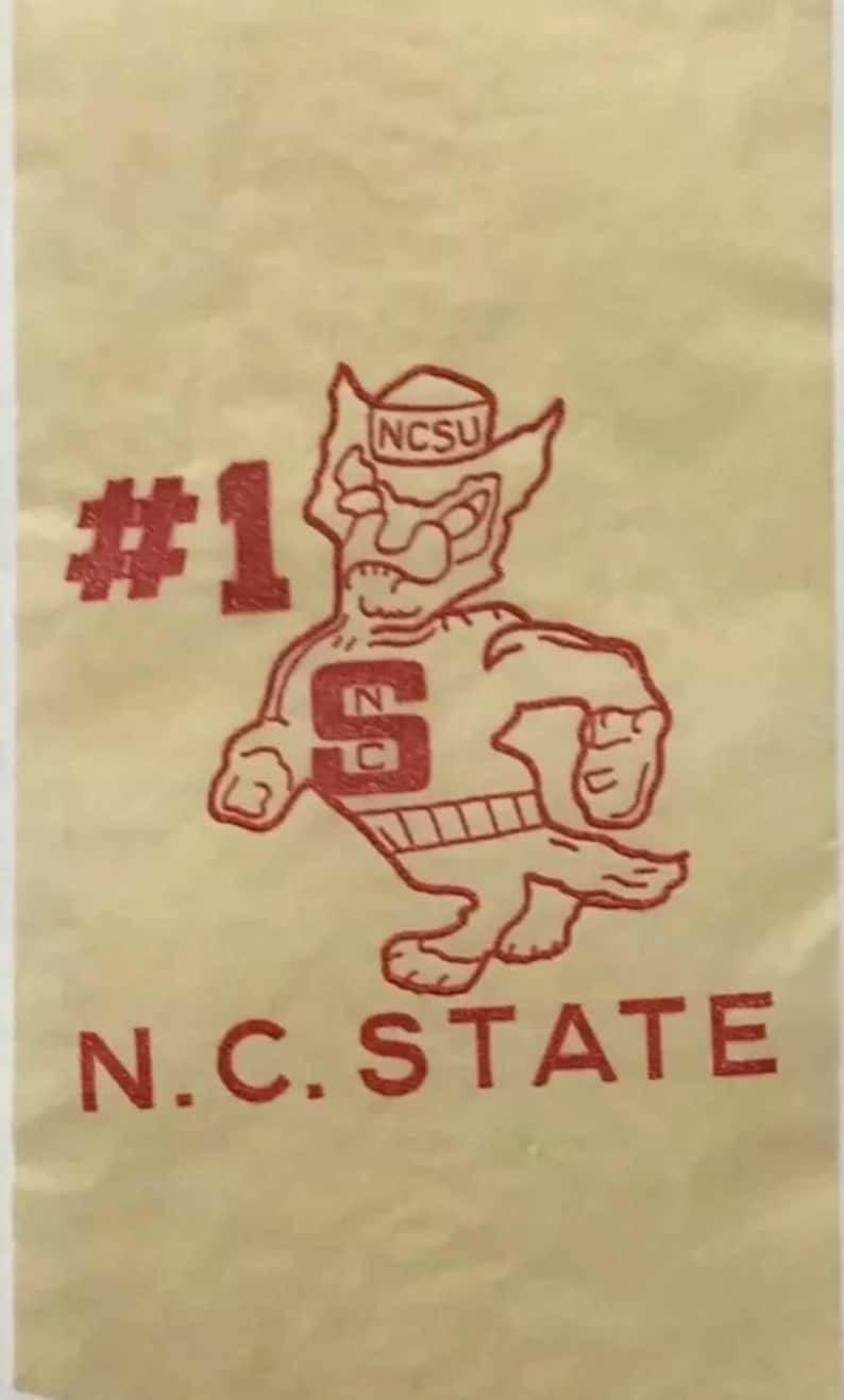 Original Vintage 1970s 1 N.C. State North Carolina State Mini Iron on ...