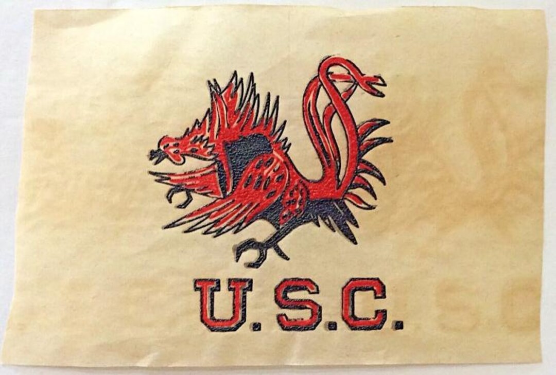 Original Vintage 1970s University of South Carolina Gamecocks Red/black ...