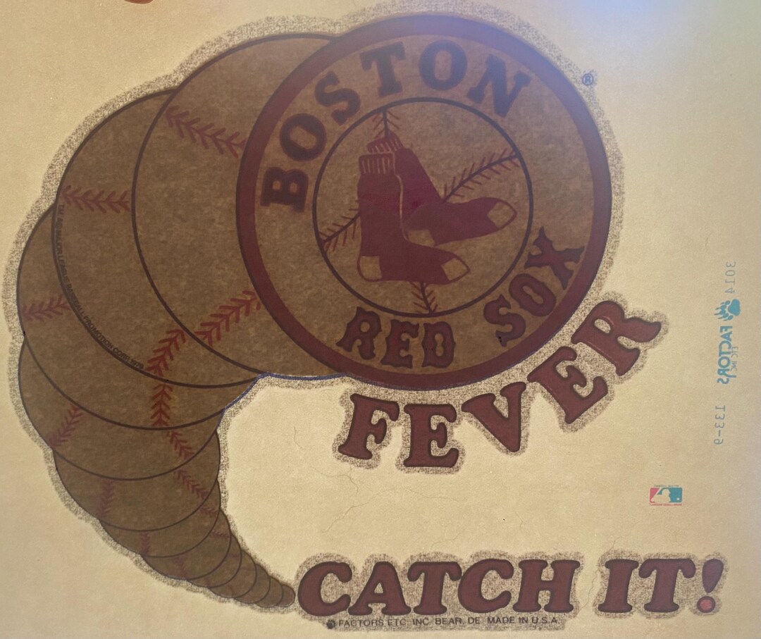 Original Vintage 1981 Boston Red Sox Fever Catch It Baseball MLB ...