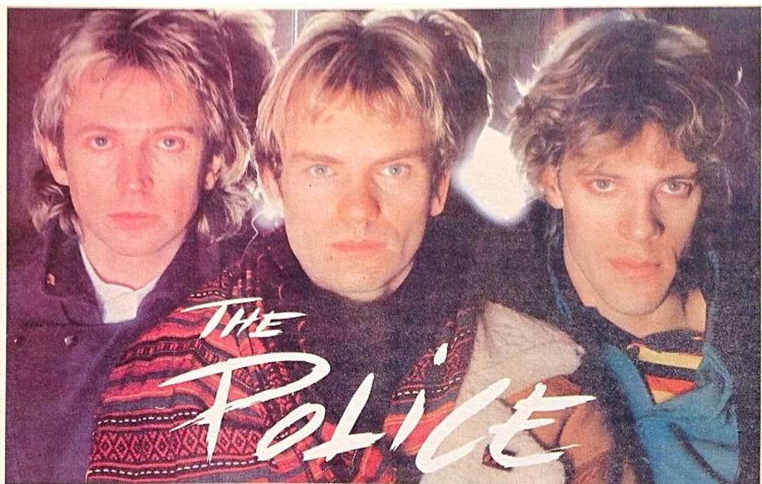 Original Vintage 80s the Police Iron on Transfer Sting - Etsy