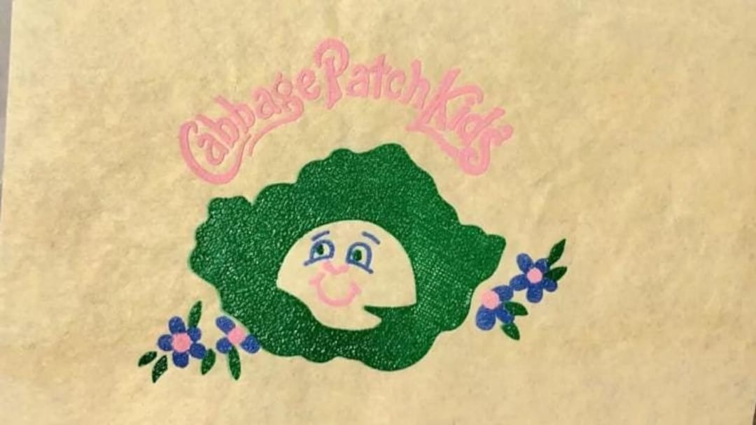 Original Vintage 1980s Cabbage Patch Kids Mini Iron on Transfer - Etsy