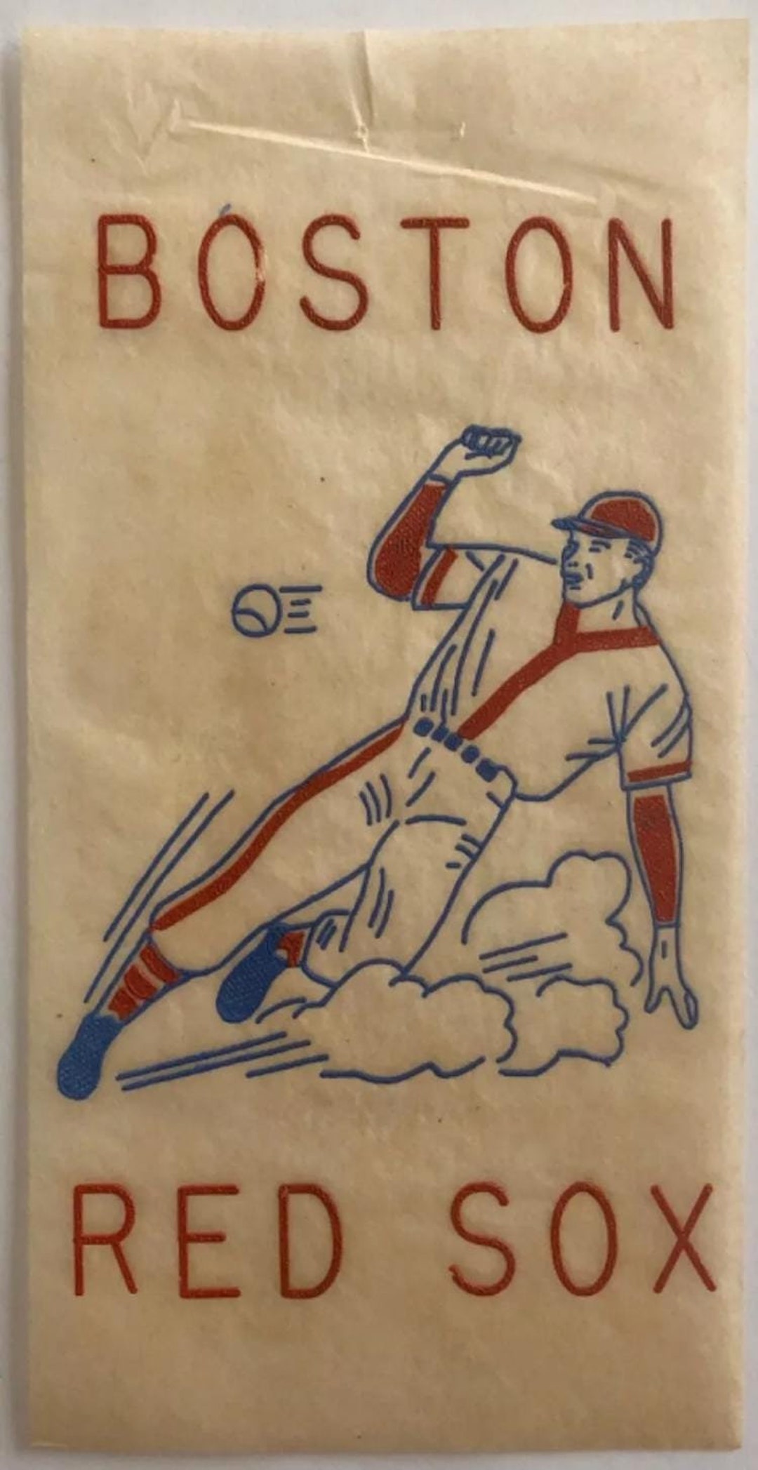 Original Vintage Antique 40s Boston Red Sox MLB Sliding Baseball Player ...