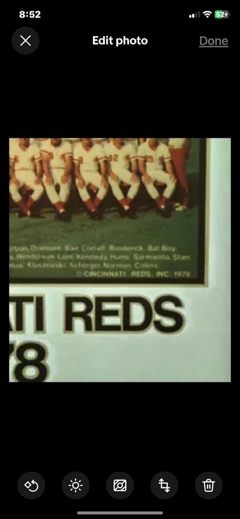 Vintage 1978 Cincinnati Reds Big Red Machine Iron on Transfer - Etsy
