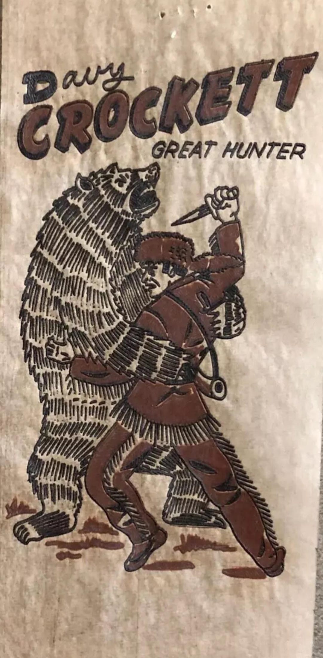 Original Vintage 1950s Davy Crockett King of the Wild Frontier Folk ...