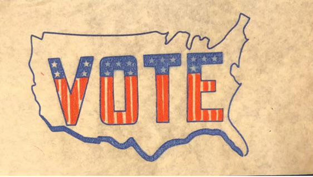 Original Vintage 1970s VOTE USA Political Election Iron on Transfer - Etsy