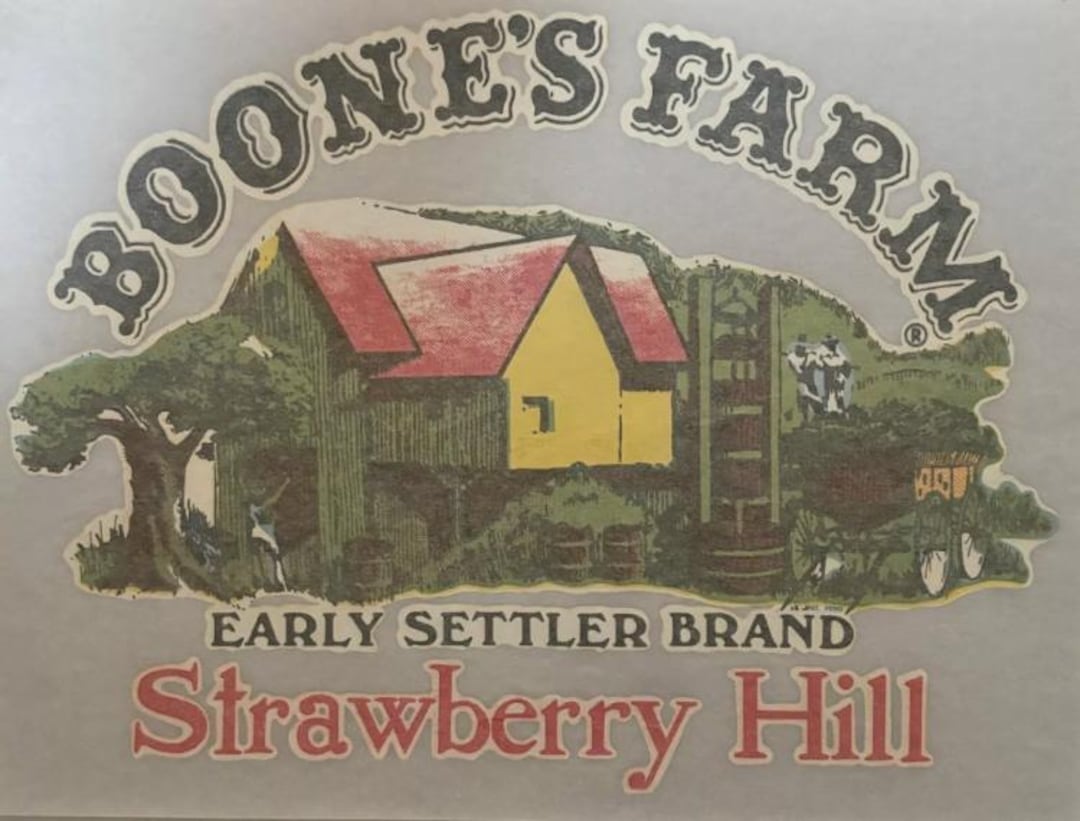 Original Vintage 70s Boone's Farm Early Settler Brand Strawberry Hill ...