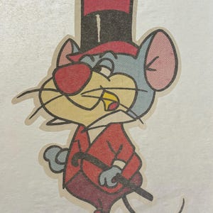 Original Vintage 70s Tom and Jerry Cigar Smoking Mouse and Cat Iron on ...