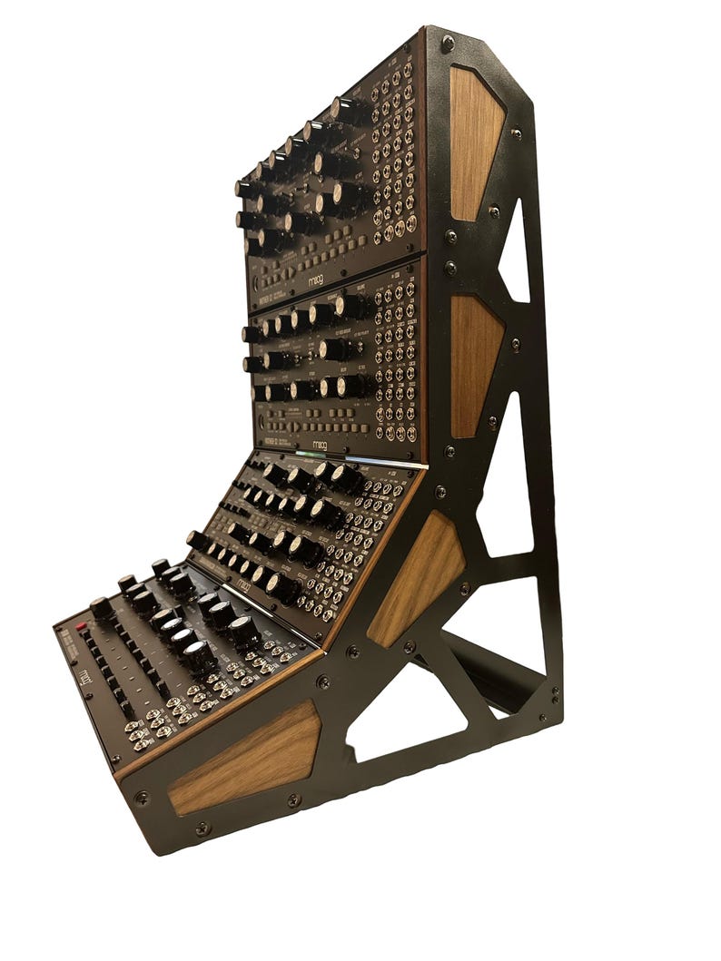 Sturdy 4 Tier Metal Rack for Moog Semi-modular Synthesizer/ Mother 32 ...