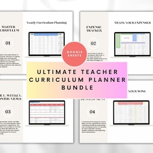 Teacher Curriculum and Lesson Planning Bundle | Google Sheets Planner ...