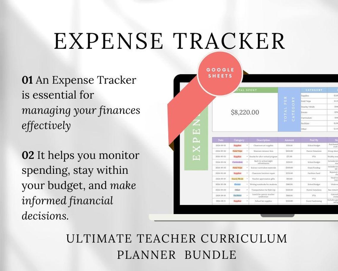 Teacher Curriculum and Lesson Planning Bundle | Google Sheets Planner ...