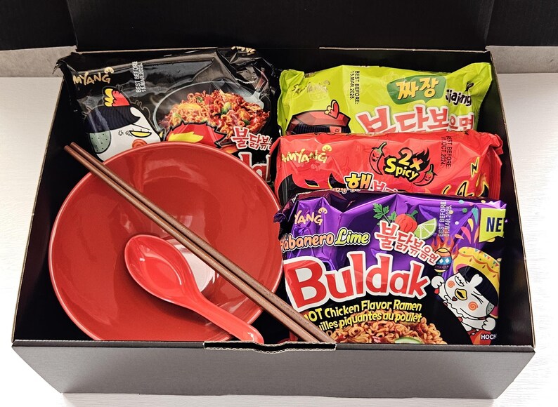 Ramen Noodle Gift Box With Bowl, Spoon, Chopsticks and Free Snacks - Etsy