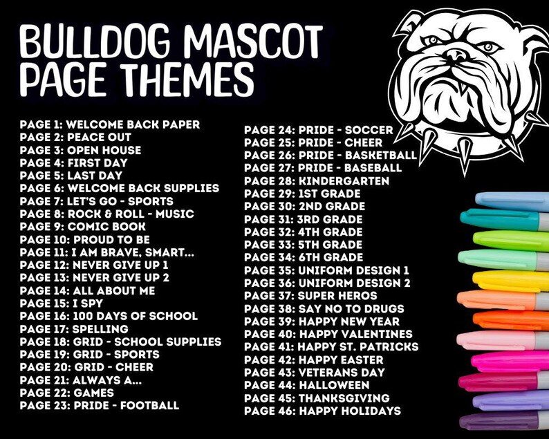 Bulldogs Coloring Pages, Team Spirit, Mascots, Bulldogs, Elementary ...