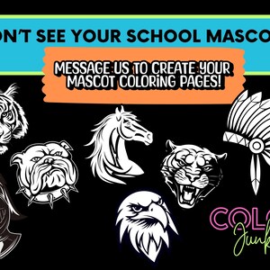 Wildcats Mascot Coloring Pages | 46-page School Activity Bundle ...