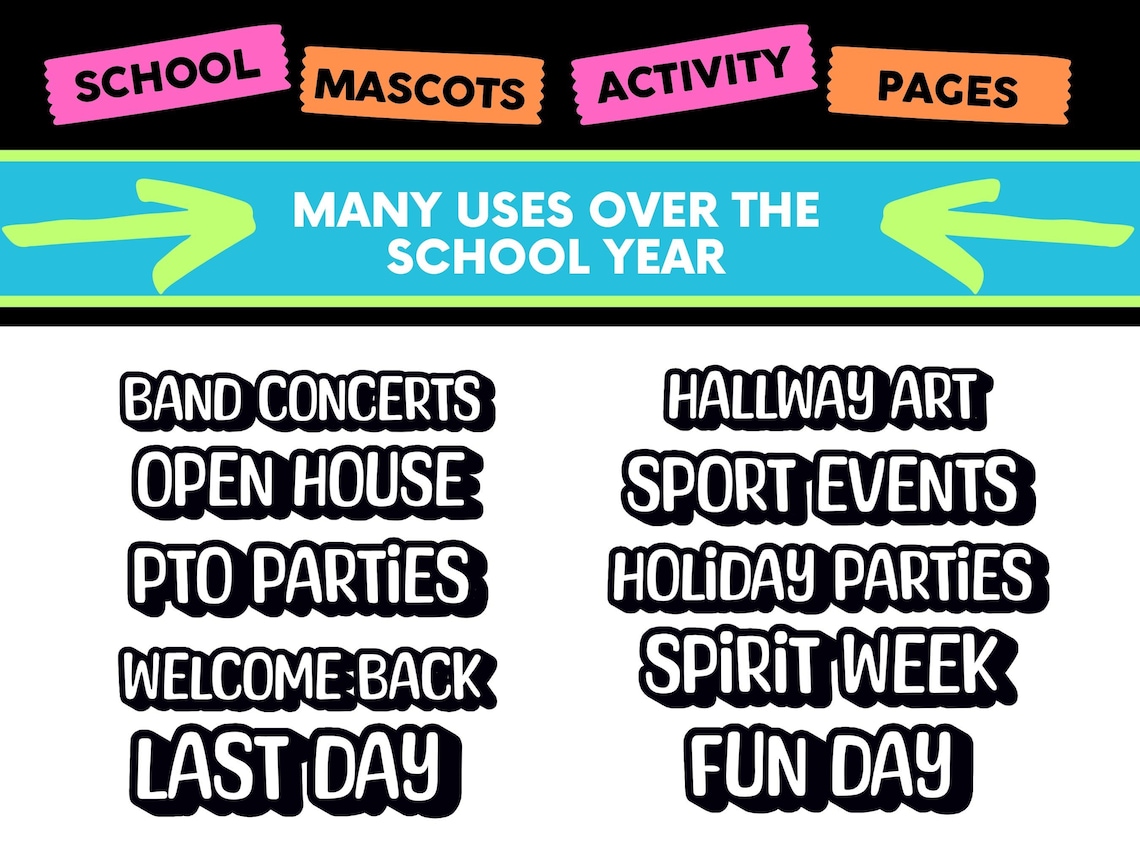 Wildcats Mascot Coloring Pages | 46-page School Activity Bundle ...