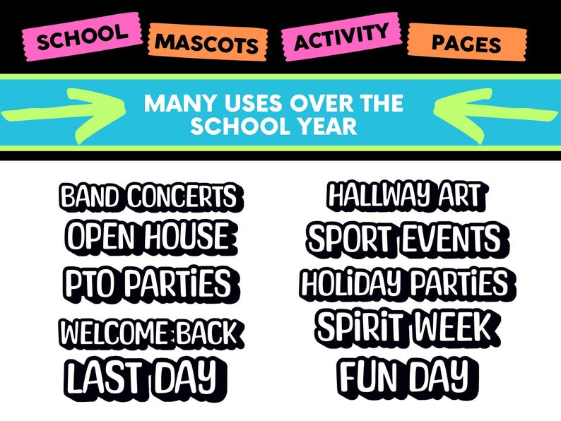 Wildcats Mascot Coloring Pages | 46-page School Activity Bundle ...