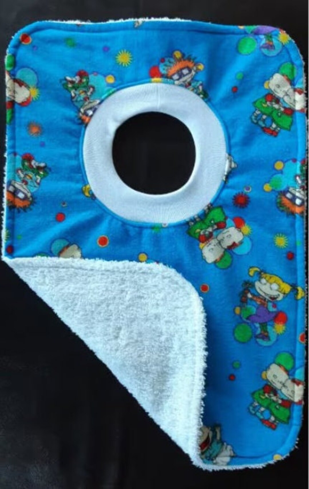 Rugrats Baby Bib - Pullover Bib - Blue Baby Bib - Toddler Bib ...