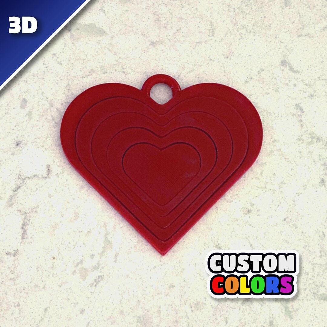 Heart Spinning Fidget Ornament Toy / Valentine's Day Gift / Christmas ...