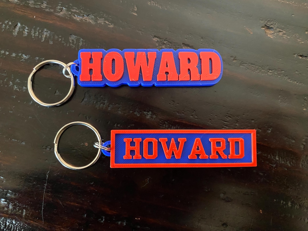 Howard University Keychain: 3D Printed HBCU College Pride Accessory - Etsy