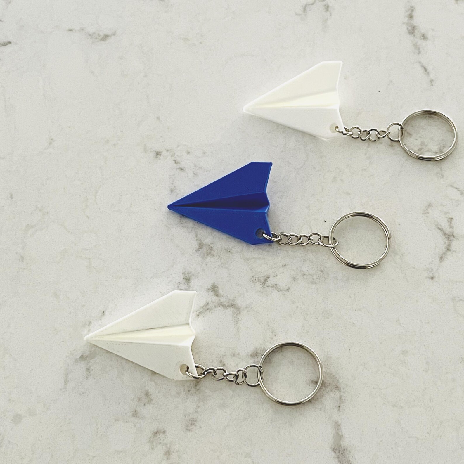 Airplane Charm Keychain With Keyring – Travel Lover Accessory – Unique ...