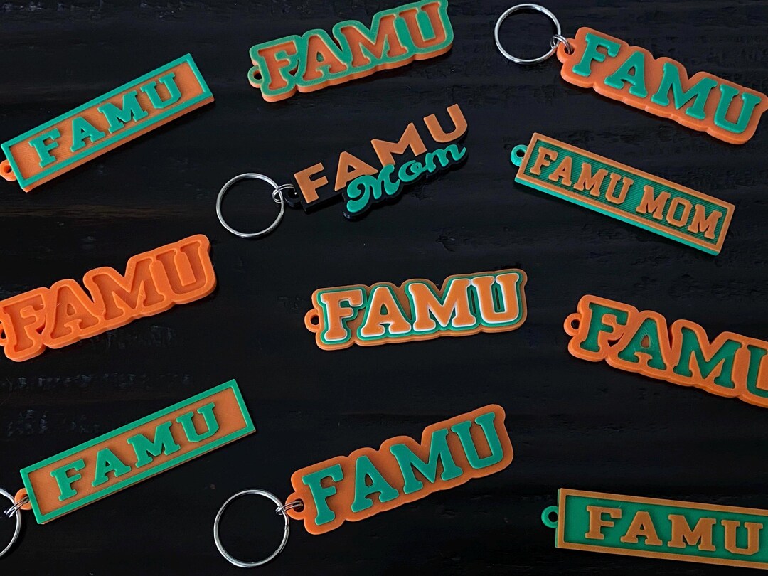 FAMU Rattlers Keychain - 3D Printed HBCU Pride - Etsy
