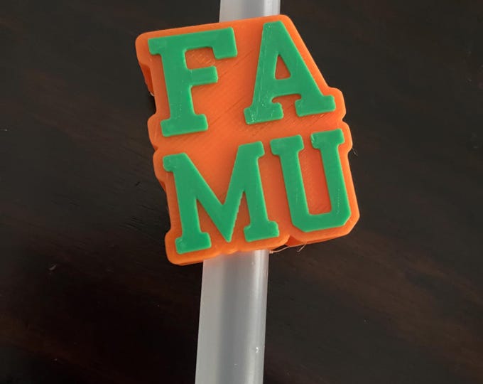Florida A and M Straw Topper - 3D Printed - FAMU Straw Topper – HBCU ...