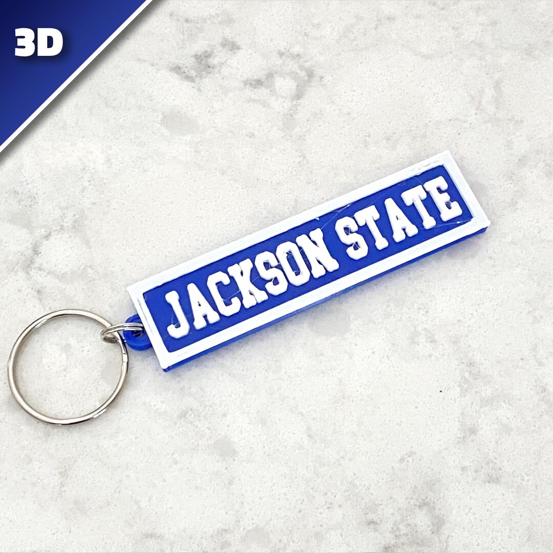 Jackson State Keychain / HBCU Key Chain With Keyring – Thee I Love ...