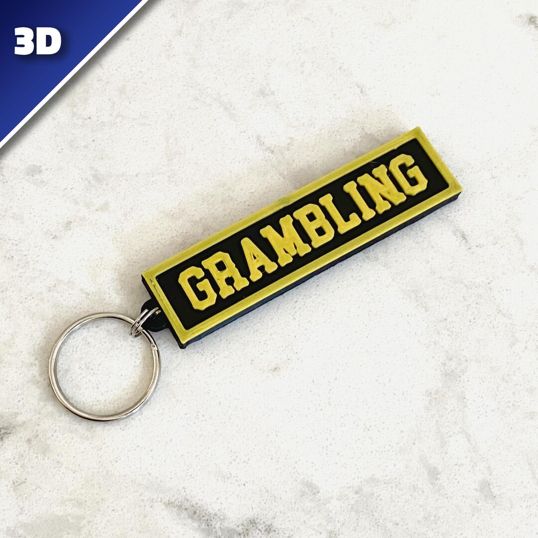 Grambling HBCU Keychain: 3D Printed College Pride Accessory - Etsy